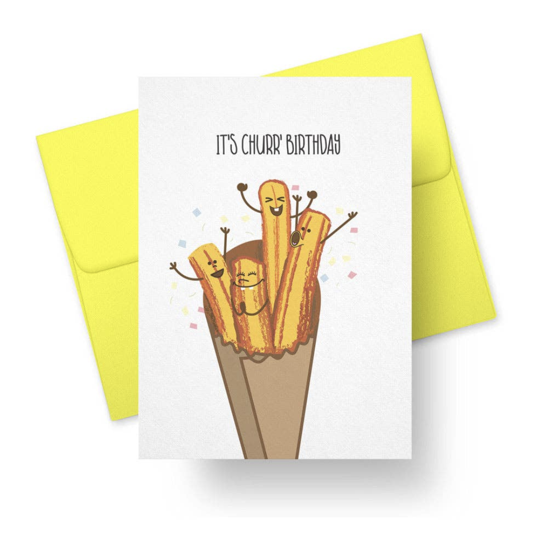 Churro Birthday Greeting Card – Andria's Tienda